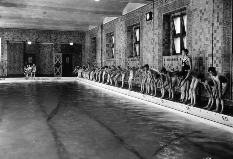 Swimming Lessons | Historical Nude Male Swimming Images